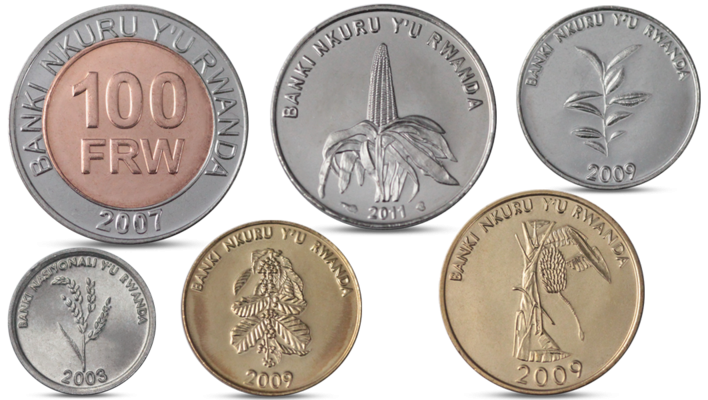Rwanda - Coins Set - 6 Coins Rwanda - Coins Set - 6 Coins